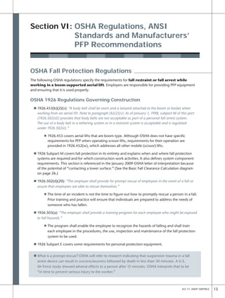 Fall Protection For Aerial Work Platforms | PDF