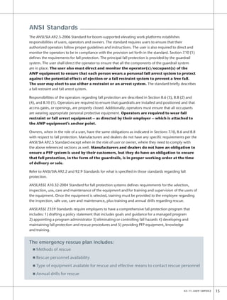 Fall Protection For Aerial Work Platforms | PDF