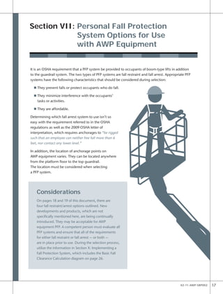Fall Protection For Aerial Work Platforms | PDF