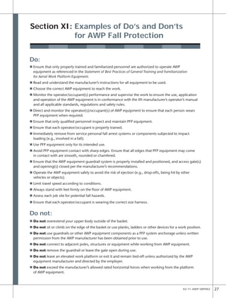 Fall Protection For Aerial Work Platforms | PDF