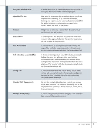 Fall Protection For Aerial Work Platforms | PDF