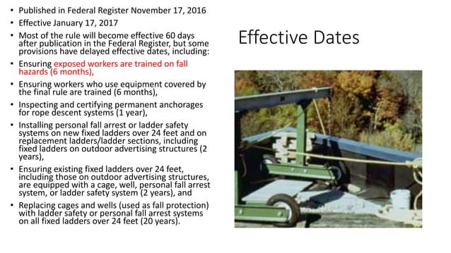 Fall Protection OSHA NEW General Industry 2017 standard | PPTX