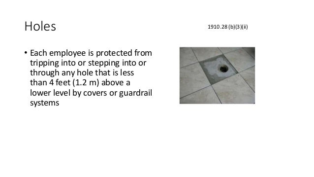 Osha 1910 23 Floor Holes