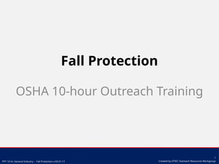 Fall Protection Training powerpoint presentations | PPTX