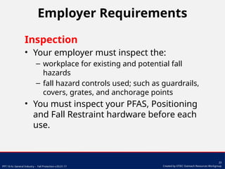 Fall Protection Training powerpoint presentations | PPTX