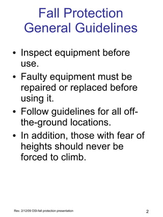 Fall Protection Training | PPT