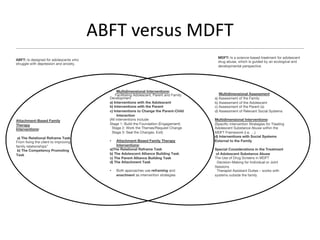 SFT & EB Approaches emerging from Structural Tradition: Therapy Process ...