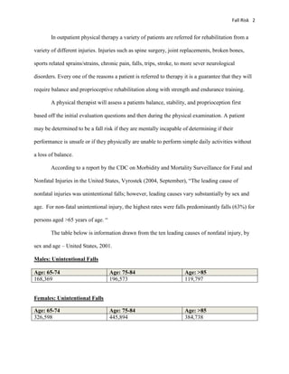 Fall risk assessment | PDF
