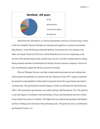 Fall risk assessment | PDF