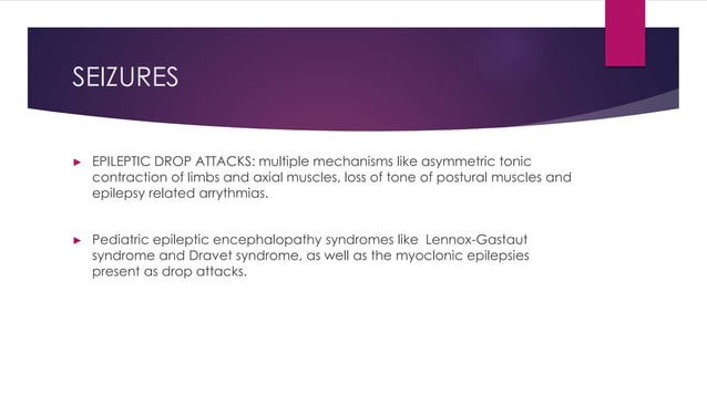 falls and drop attacks in neurology.pptx | Brain and Nervous System ...