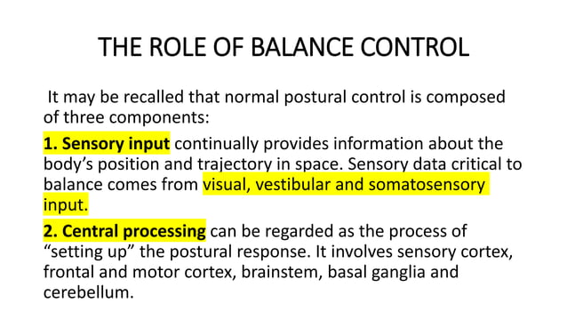 Geriatric patients balance assessment and management | PPT