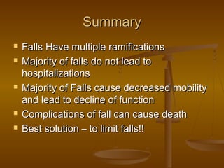 Complications of Falls | PPT