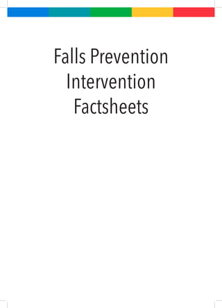 Falls Prevention Intervention Factsheets | PDF