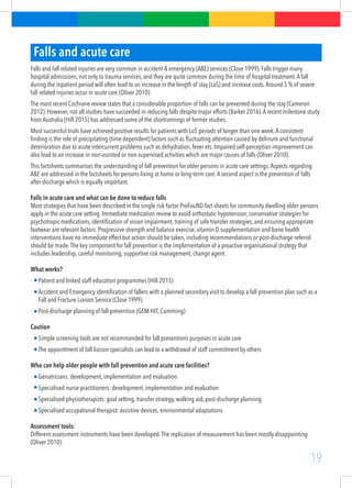 Falls Prevention Intervention Factsheets | PDF
