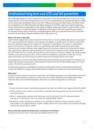 Falls Prevention Intervention Factsheets | PDF