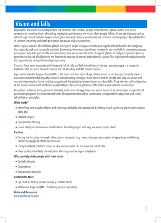 Falls Prevention Intervention Factsheets | PDF