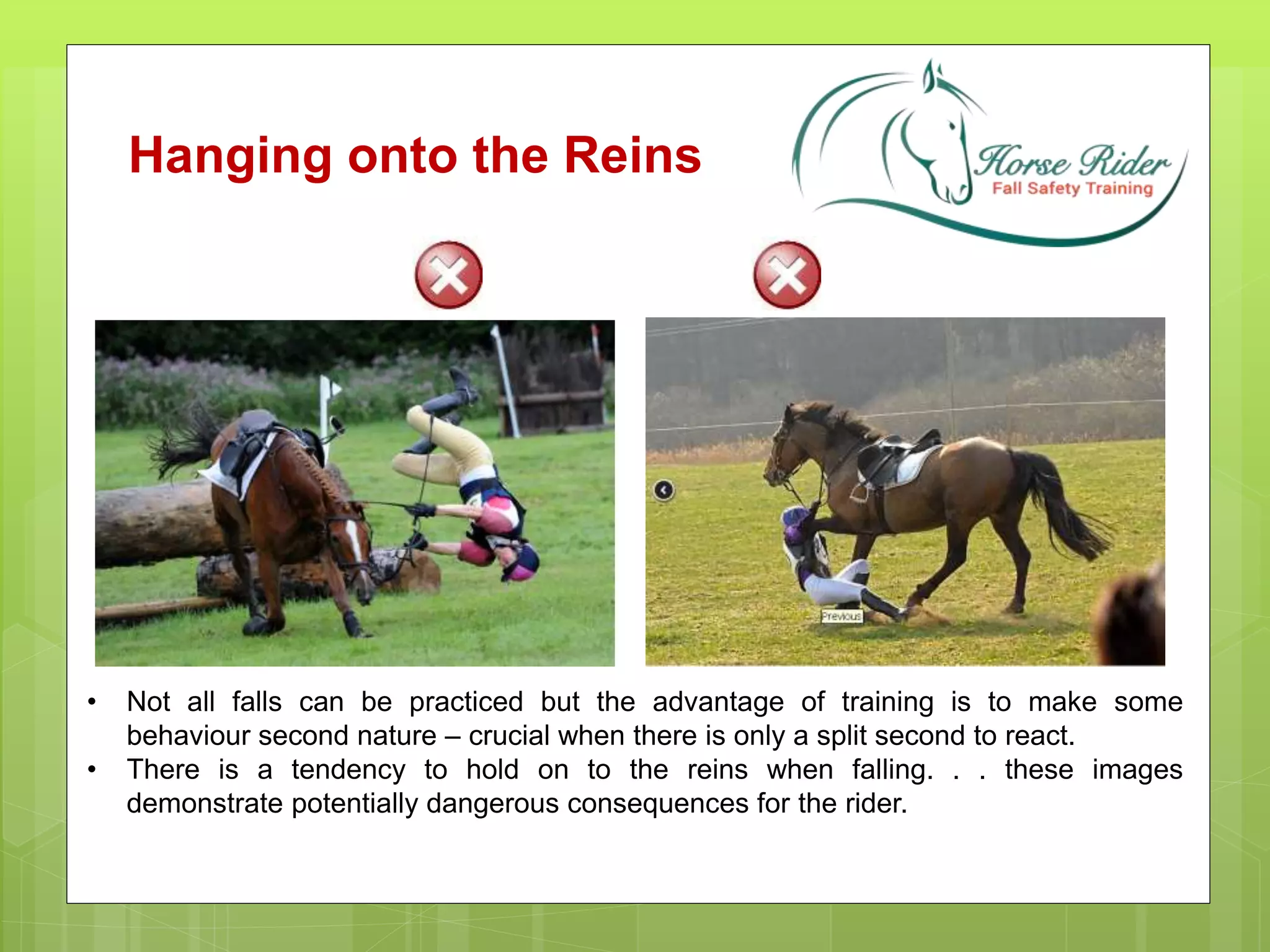 Horse Rider Fall Safety Training Talk hosted by Horse SA | PPTX