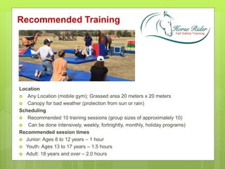 Horse Rider Fall Safety Training Talk hosted by Horse SA | PPTX