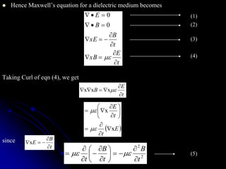 electromagnetic wave equation | PPT | Physics | Science