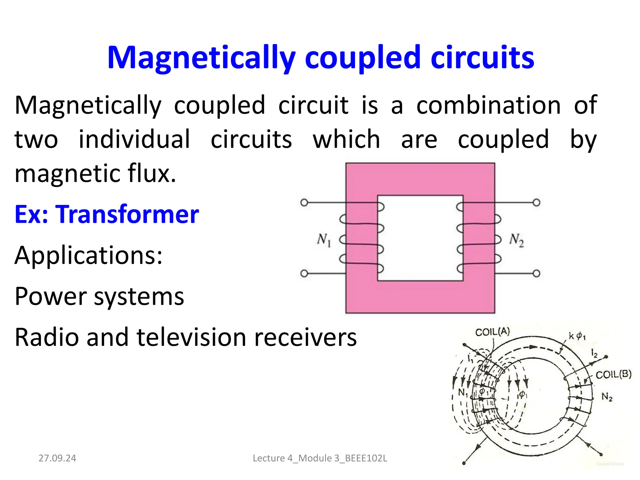BEEE COupled Circuits and magnetic circuits | PDF