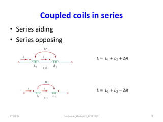 BEEE COupled Circuits and magnetic circuits | PPT | Free Download