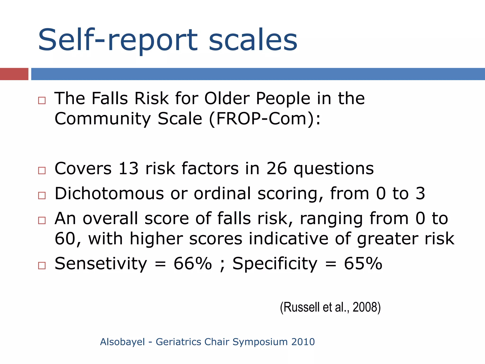 Falls in elderly | PPTX