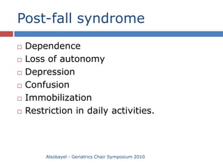 Falls in elderly | PPTX