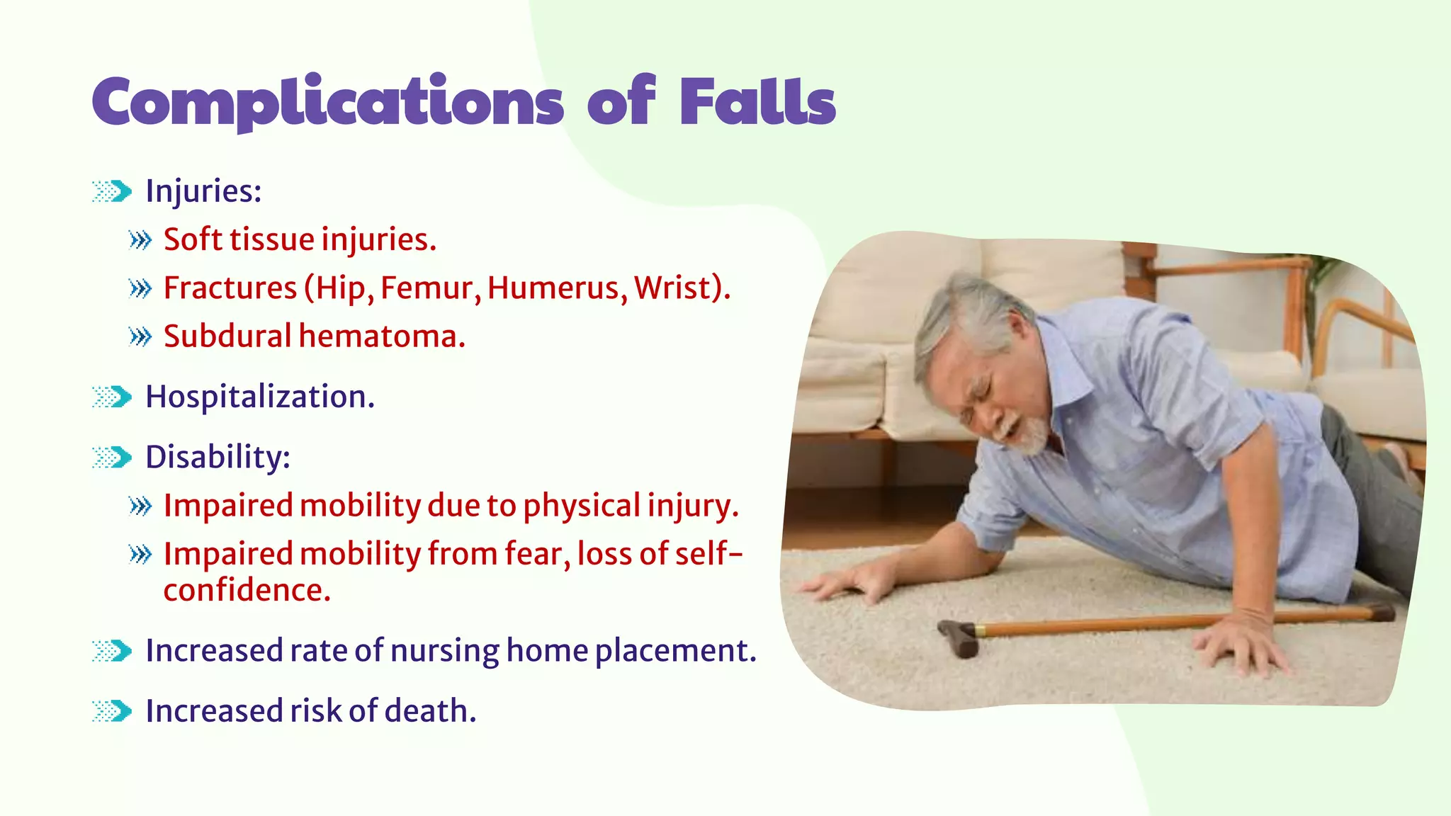 Falls in Elderly People.pptx | Physical Therapy | Wellness