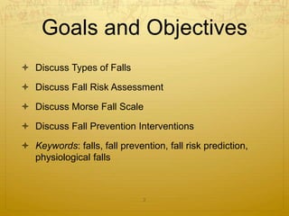 Falls learn not to fall | PPT