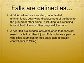 Falls learn not to fall | PPT