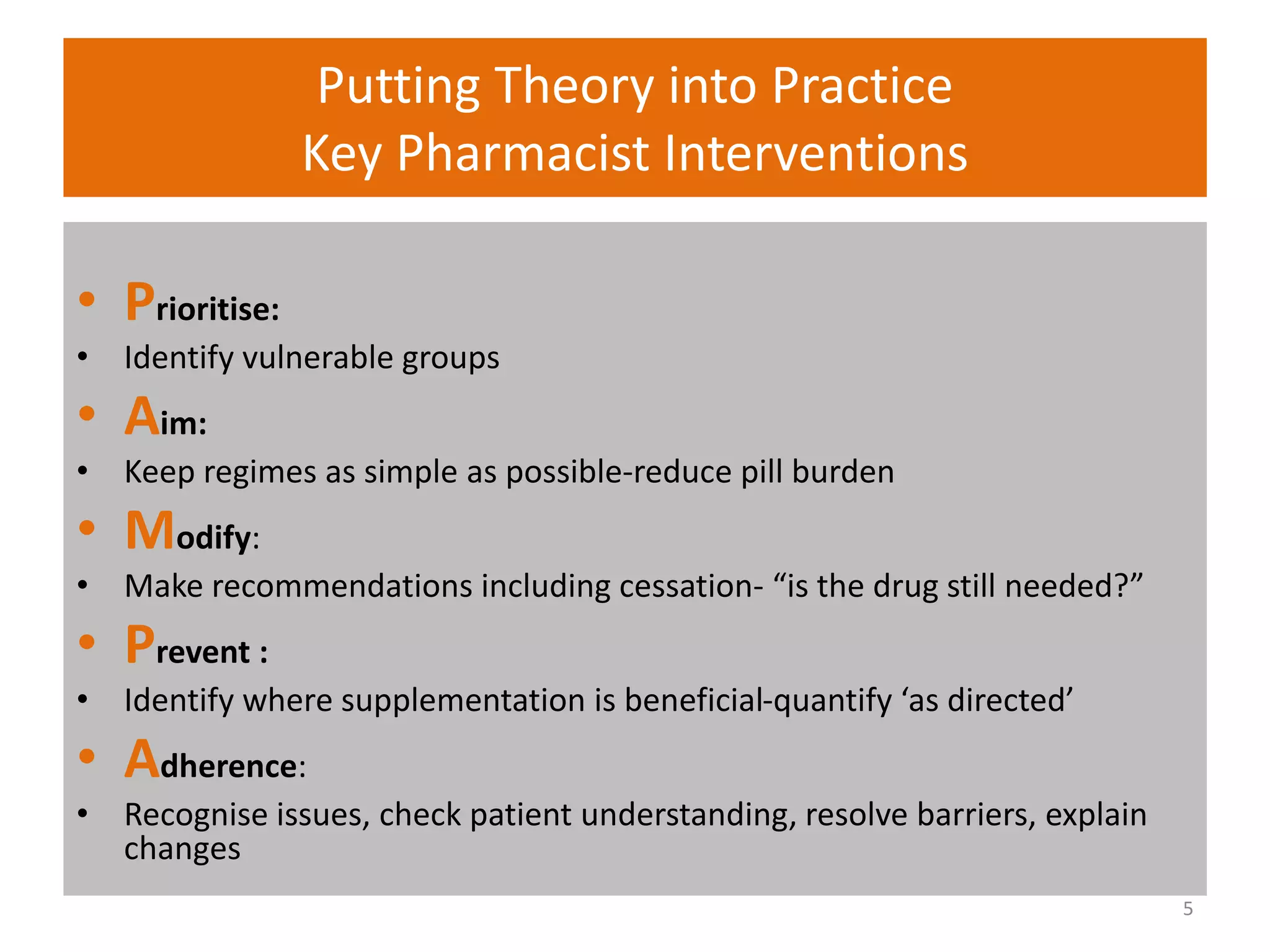 Falls prevention and the role of the pharmacist | PPTX