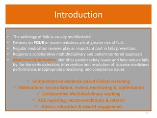 Falls prevention and the role of the pharmacist | PPTX