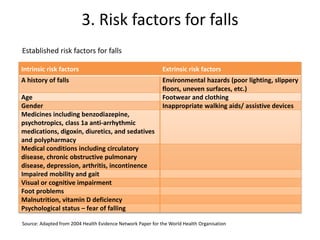 Falls prevention slideset for training use - March 2016 | PPT