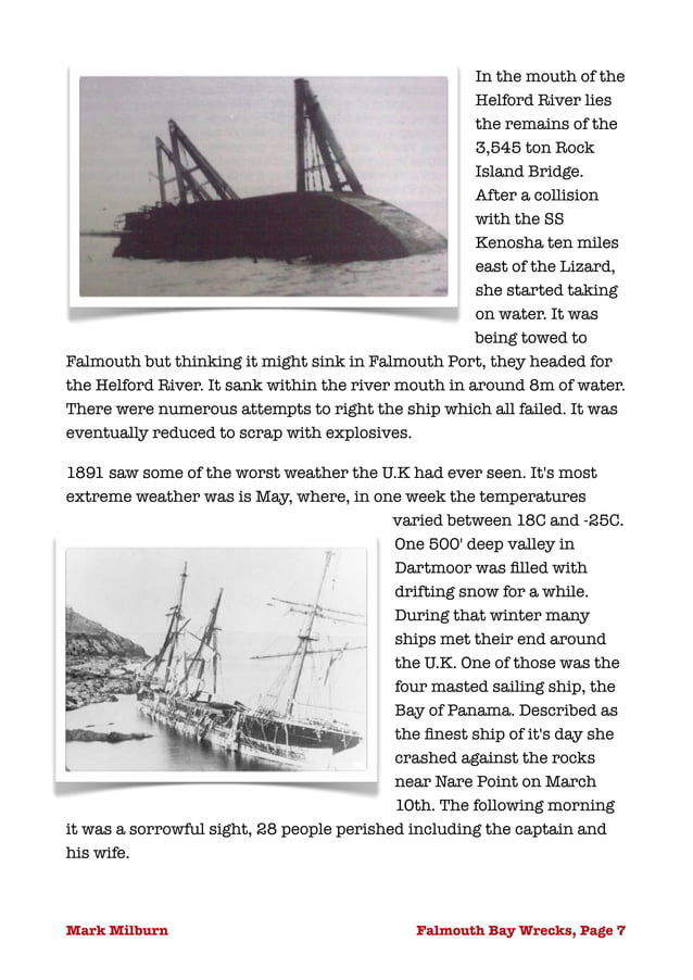 Falmouth bay wrecks | PDF | Cruises | Travel Type