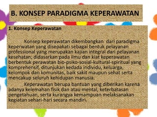 Falsafah dan paradigma dalam keperawatan | PPTX