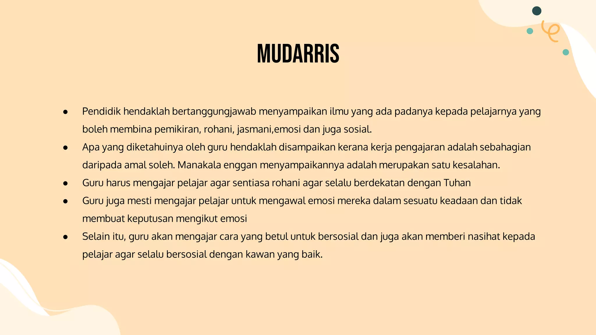 Falsafah pendidikan islam projek akhir a168109 (2) | PPT