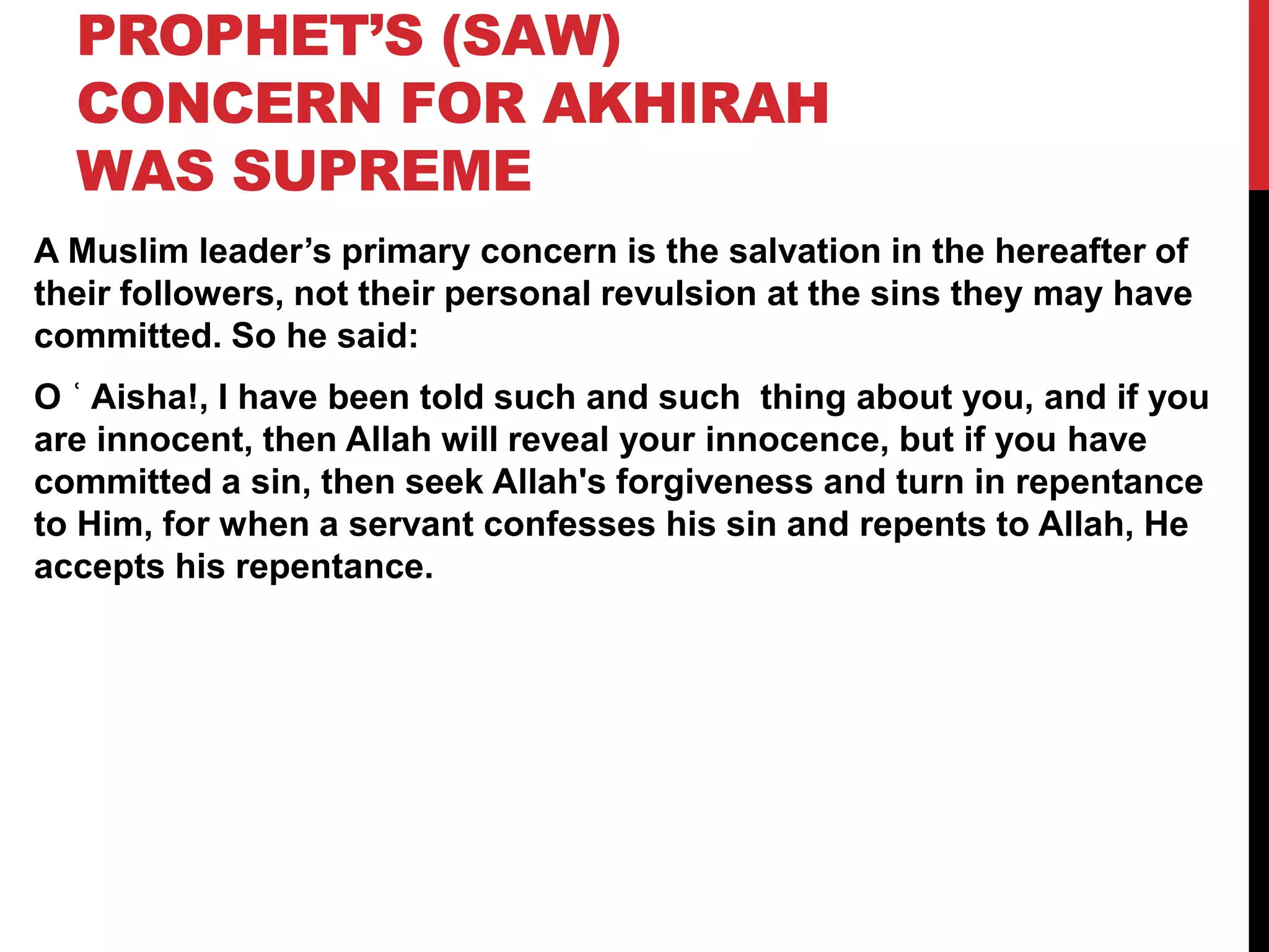 False accusation of aisha ra | PPTX | Islam | Religion & Spirituality