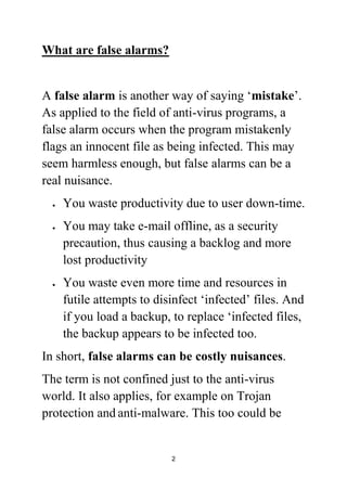 False alarms | PDF