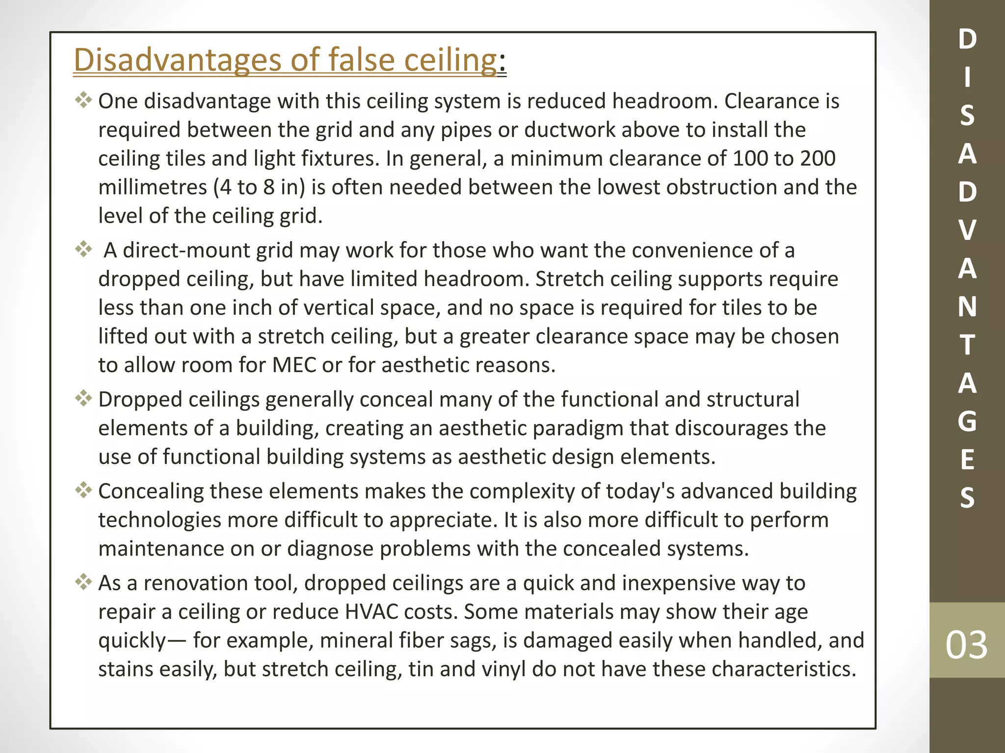 False ceiling | PPTX