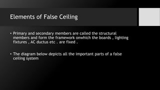 False ceiling | PPTX