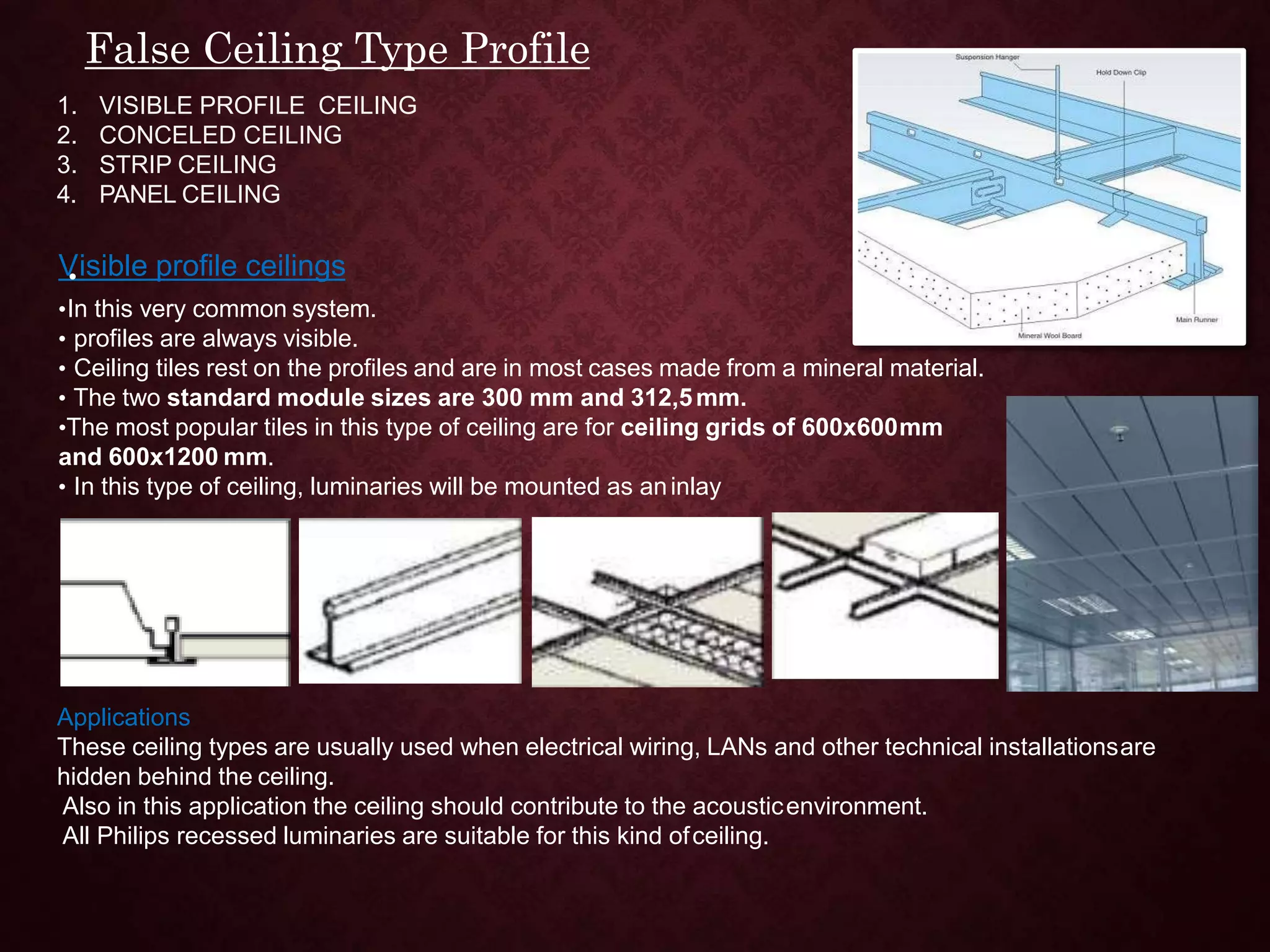 False ceiling | PPTX | Home Improvement | Home & Garden