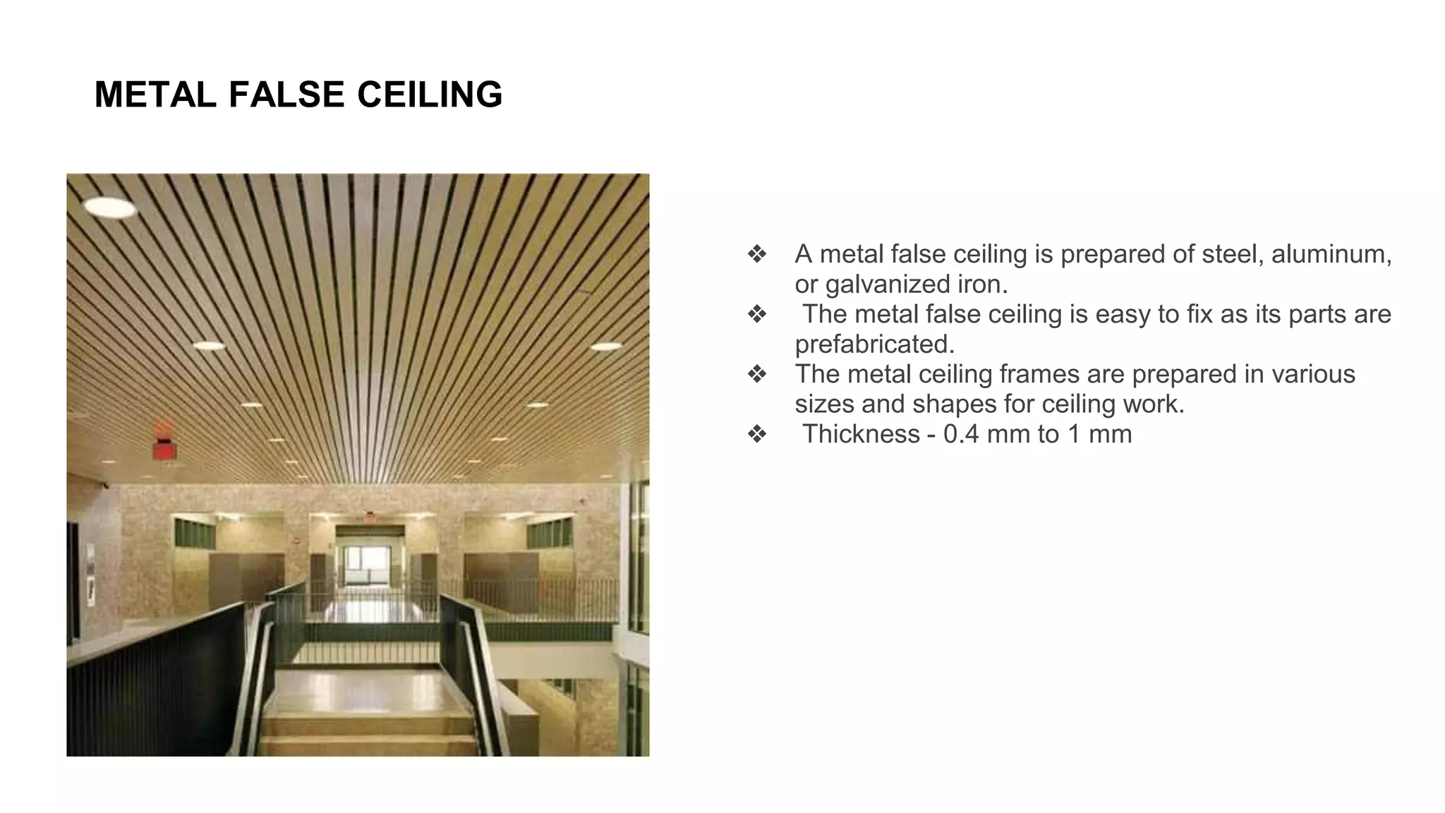 false ceiling.pptx | Woodworking | Arts and Crafts