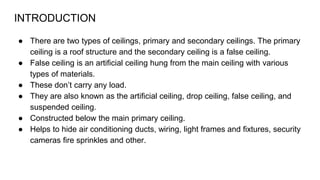 false ceiling.pptx | Woodworking | Arts and Crafts