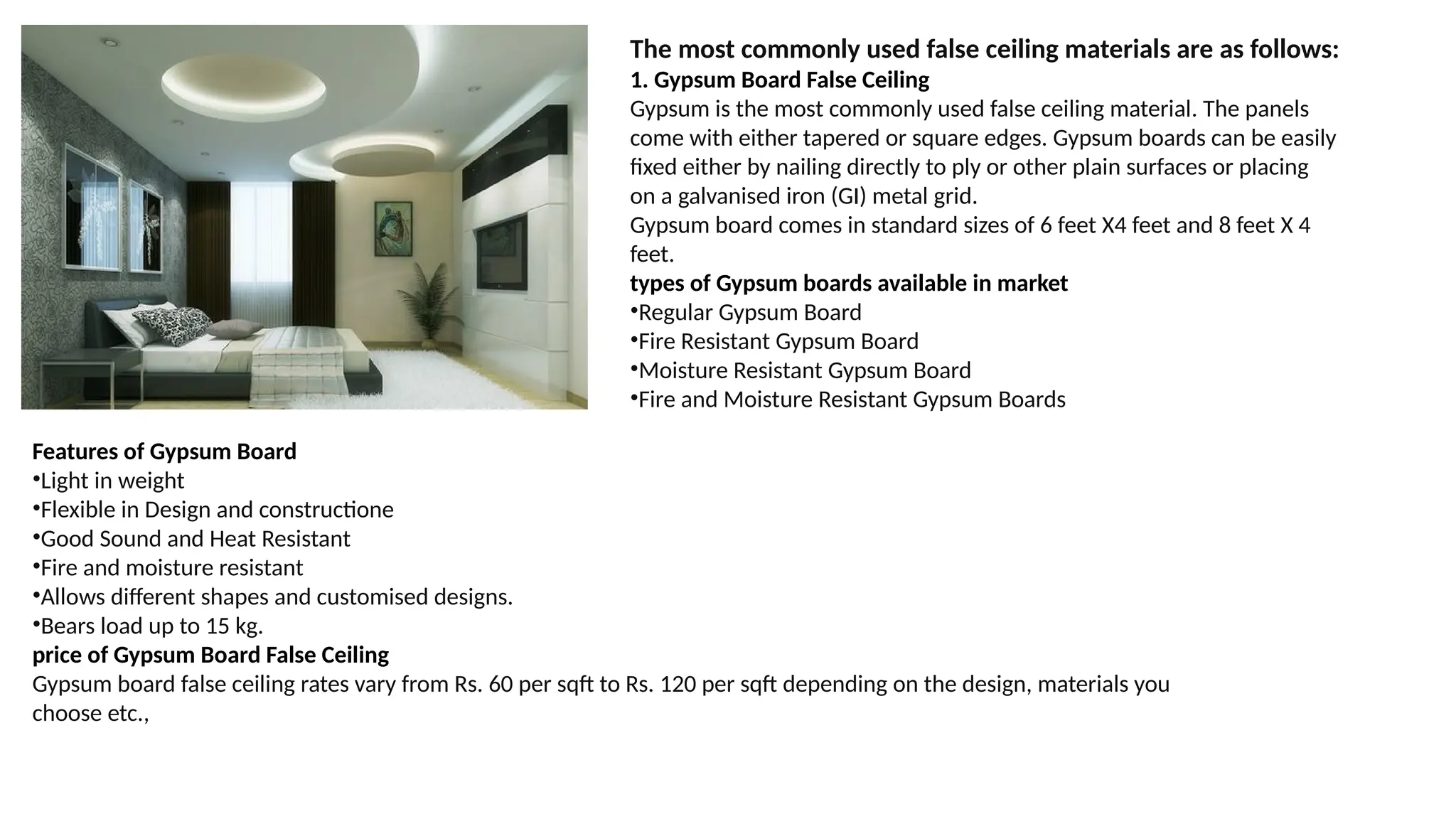Types of False Ceiling in interior design | PPTX