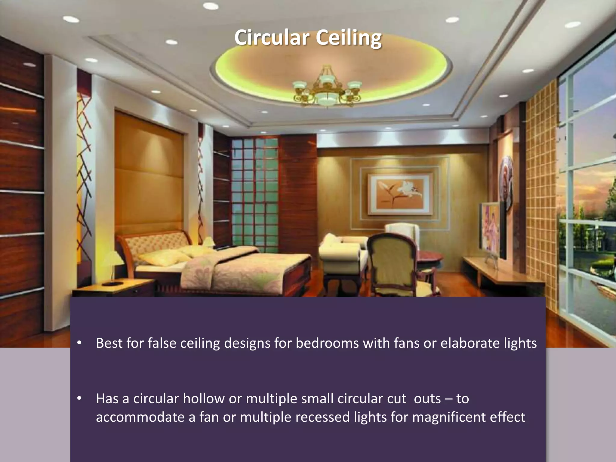 False ceiling designs for bedrooms | PPT