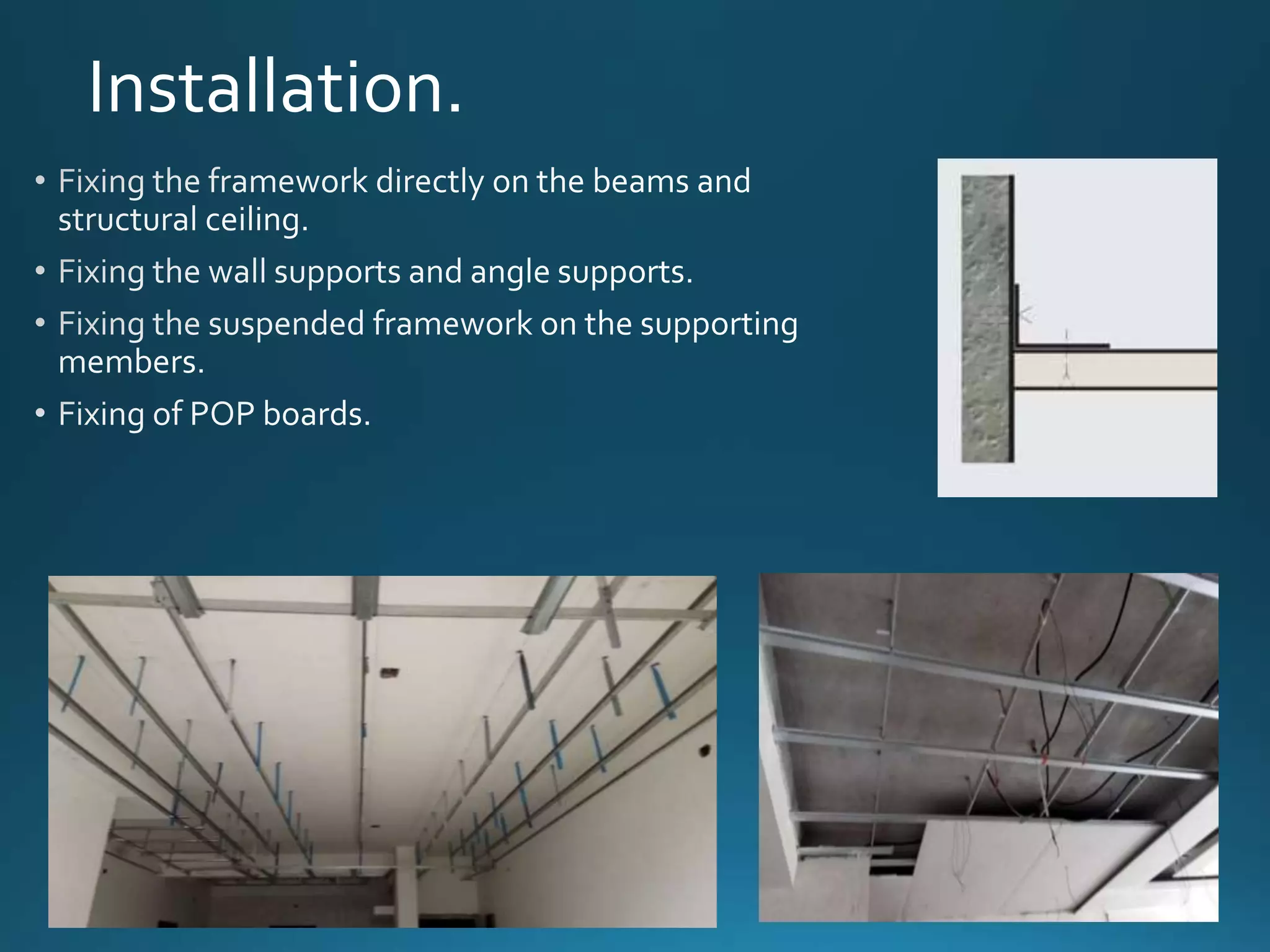 False ceiling materials | PPTX