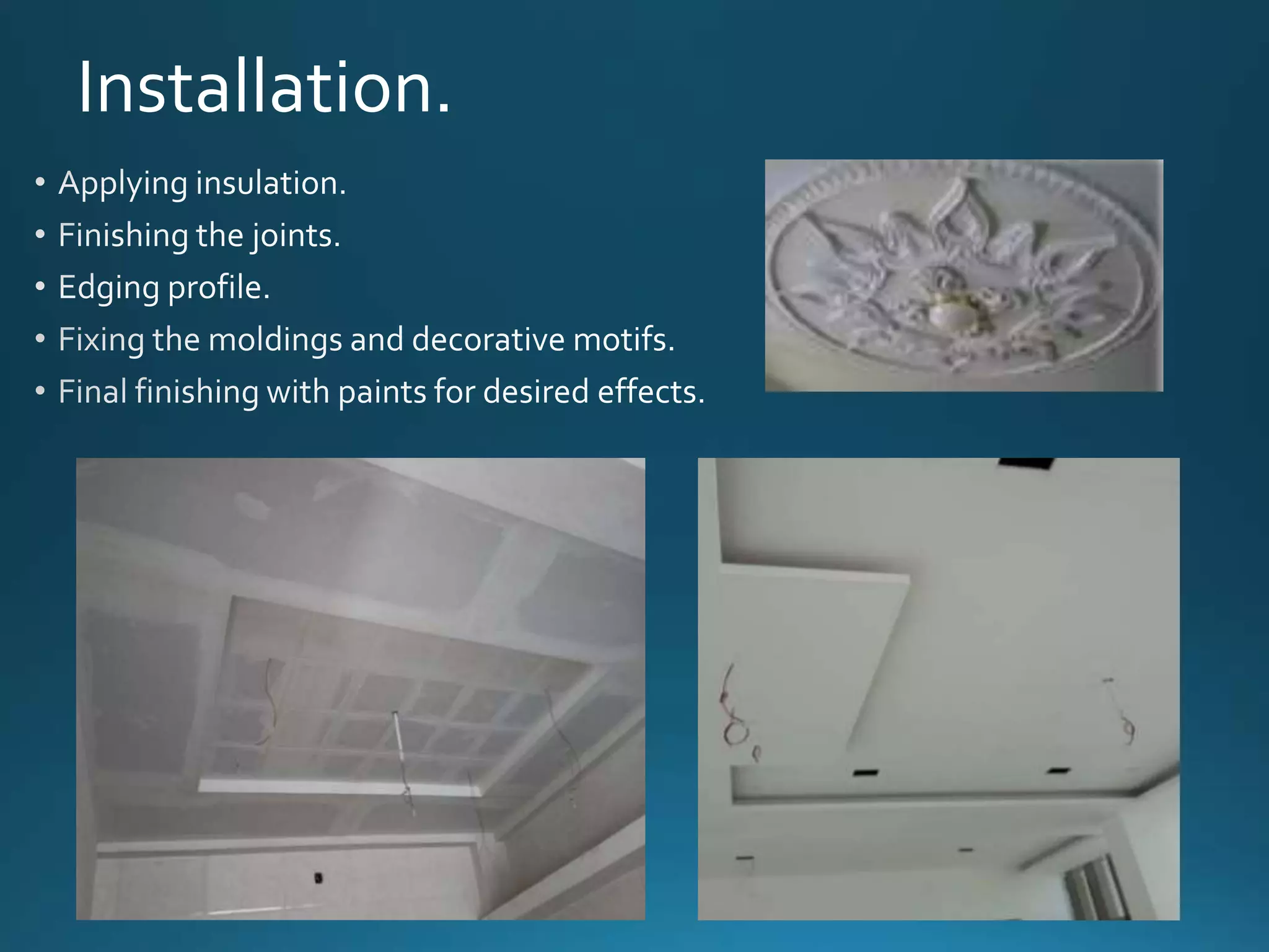 False ceiling materials | PPTX