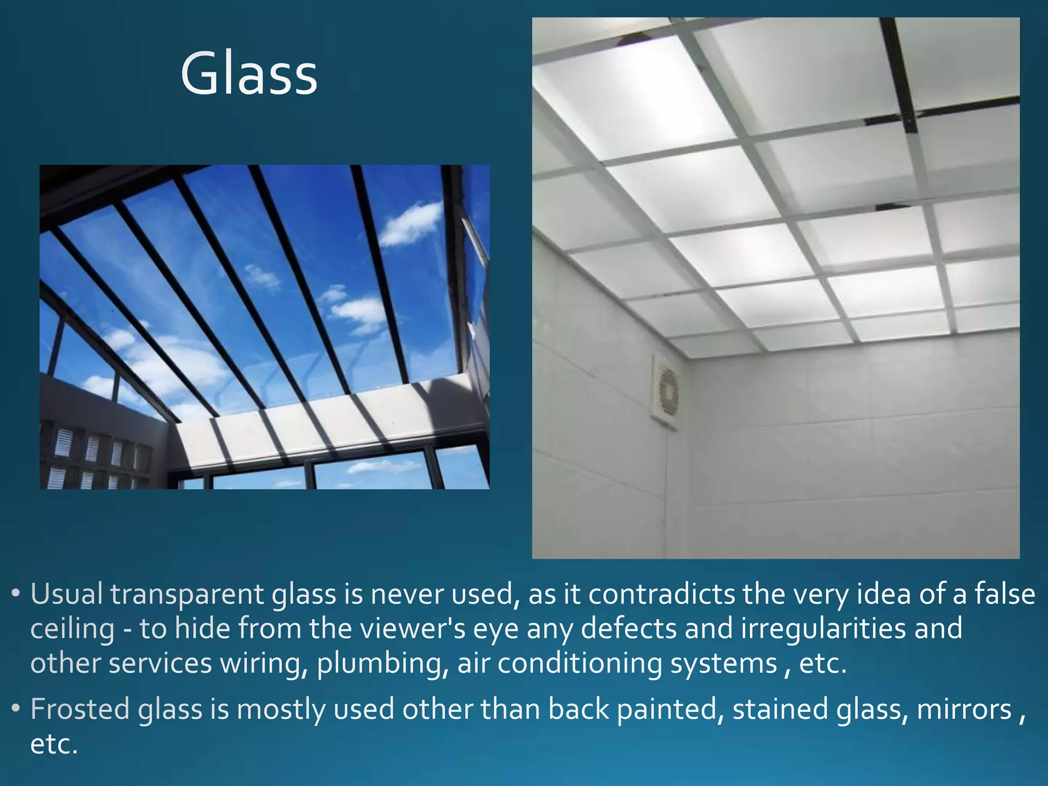 False ceiling materials | PPTX