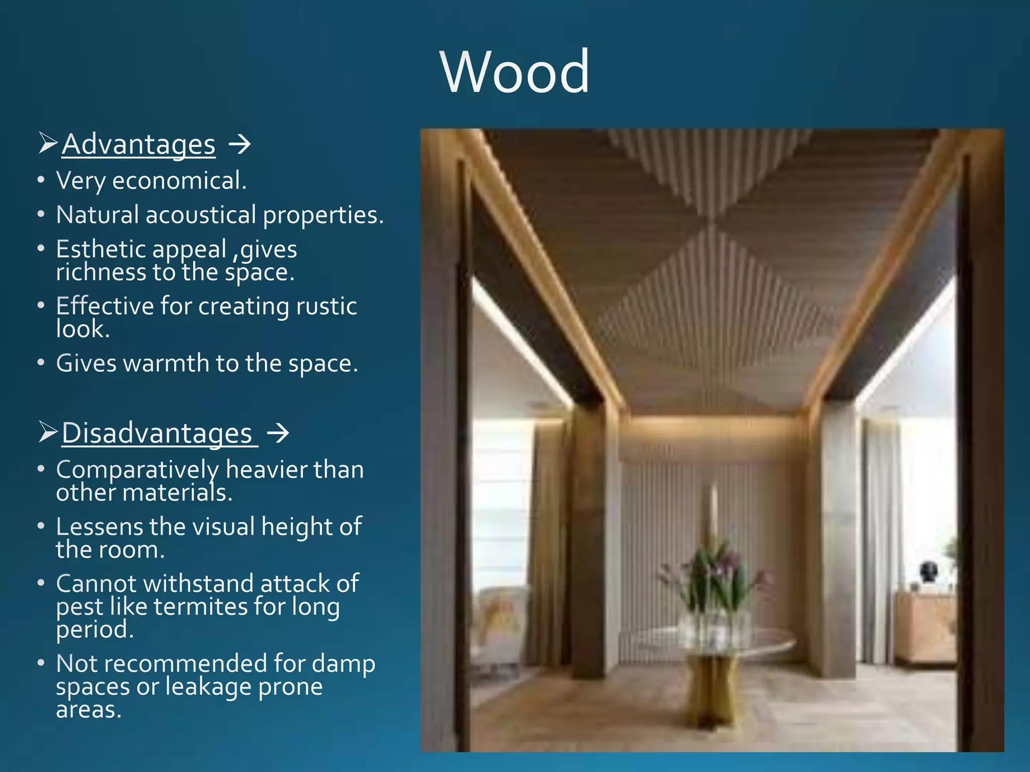 False ceiling materials | PPTX