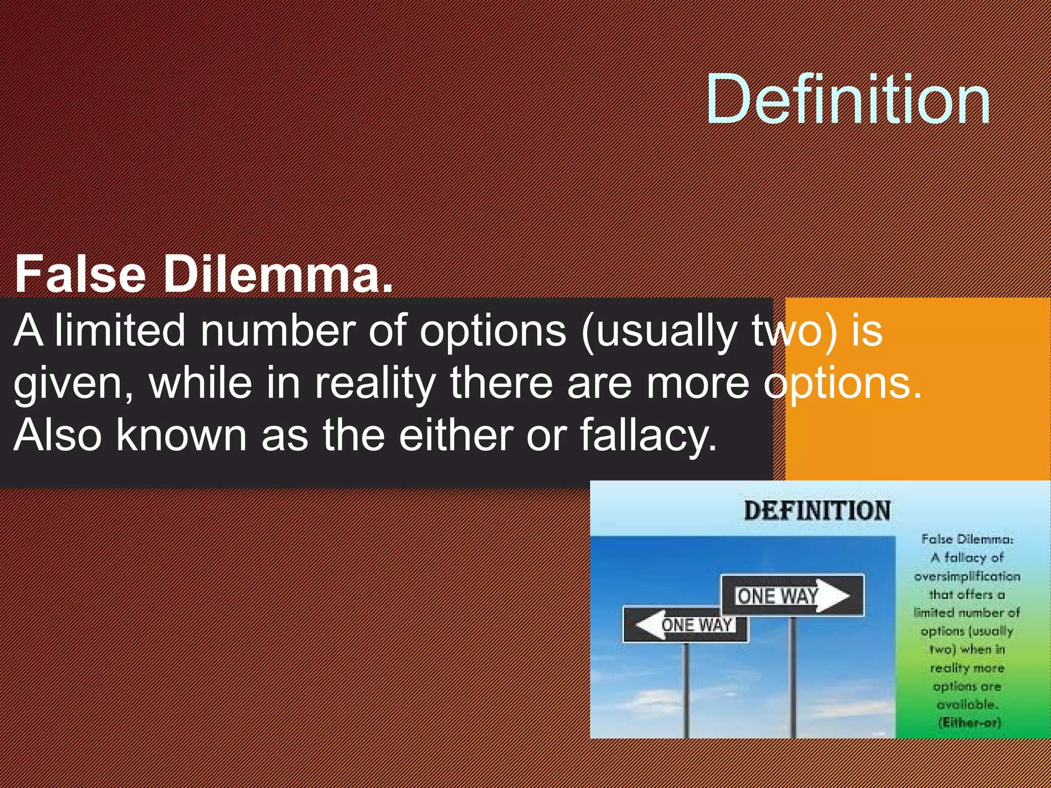 False dilemma | PPT